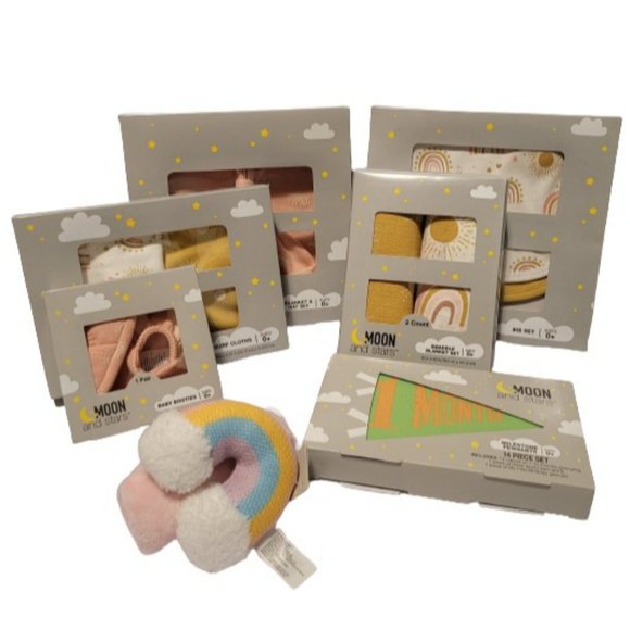 Moon and Stars | Other | Moon And Stars 7pc Gift Set Baby Girl Bundle ...